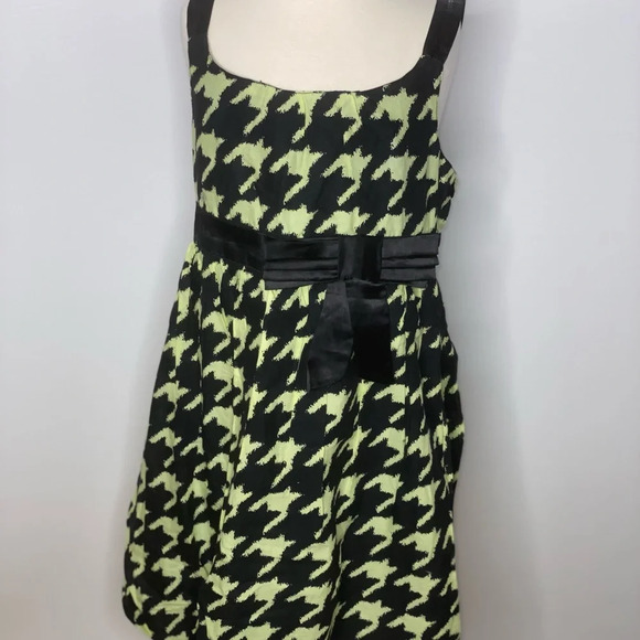 Justice | Dresses | Justice Girls Black And Green Houndstooth Bubble ...
